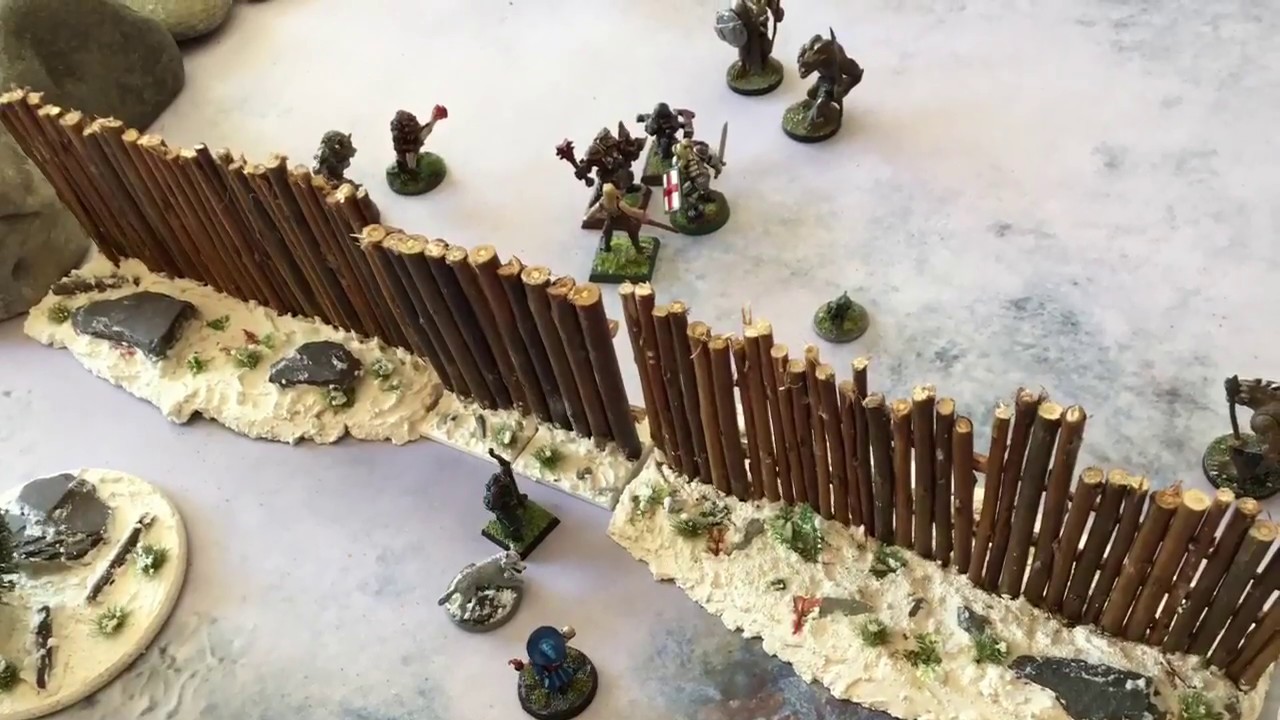 Creating Wooden Stockade Walls For Scenery - YouTube