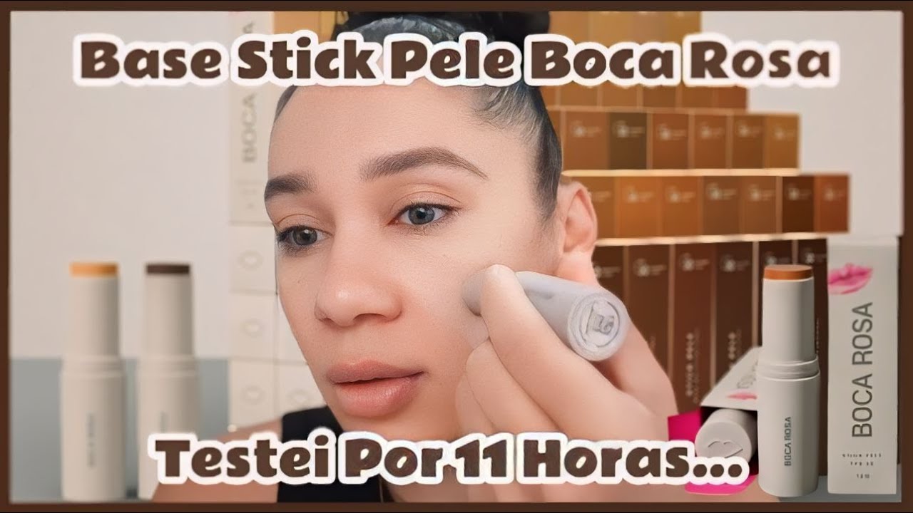 Nova Base Stick Pele de BOCA ROSA! Vale a Pena? - YouTube