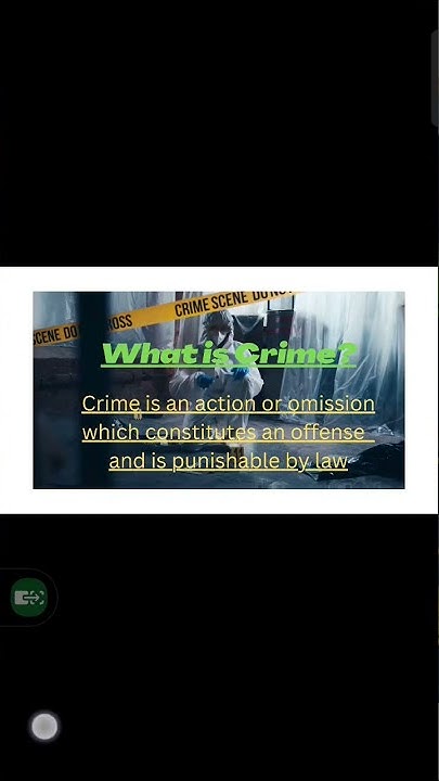 is this crime.|| What is Crime? | Definition of Crime | watch full ...