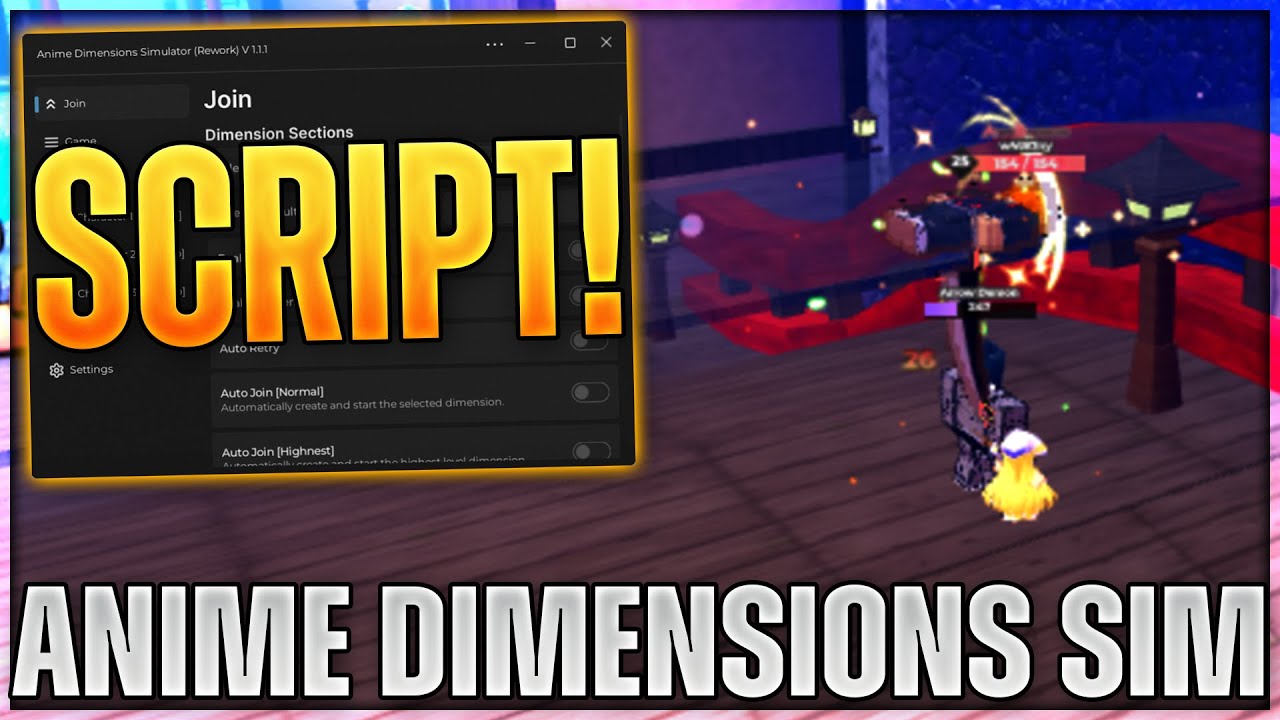 [🔥BEST] Anime Dimensions Simulator Script Hack | Auto Farm, Auto Dodge ...