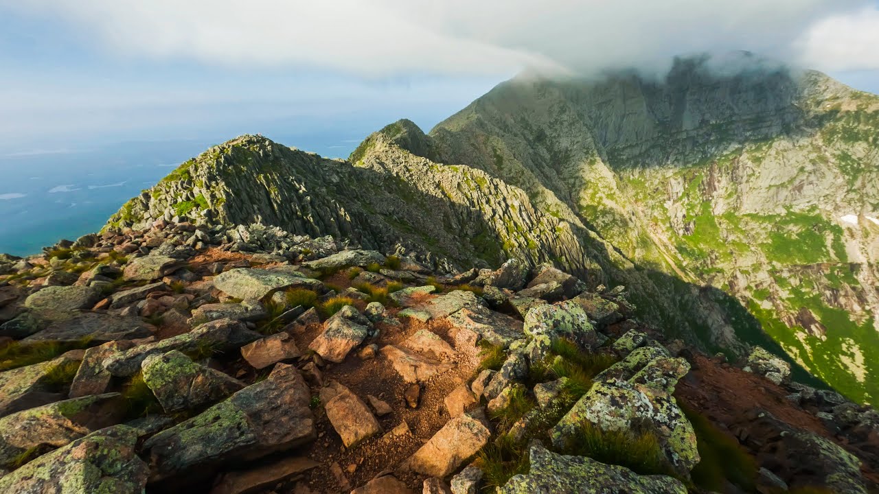 Knife Edge Trail, Mt. Katahdin (4K) - Baxter State Park | Binaural ...
