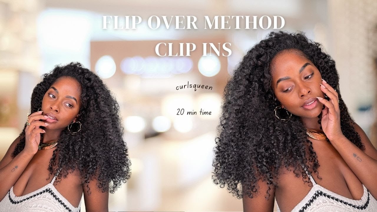 You can easily do this flip over method | Looks just like a sew in ...