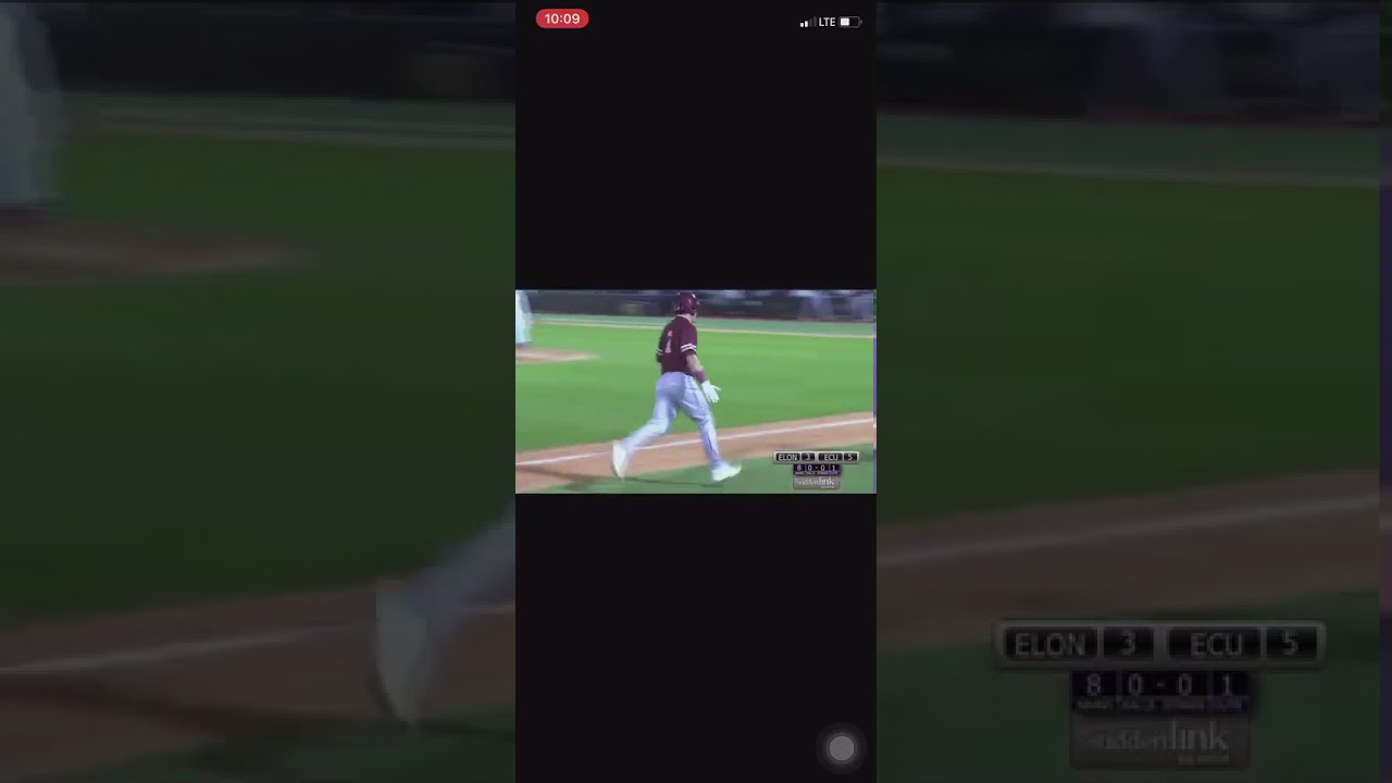 Joe Satterfield Elon Baseball Homerun vs. ECU - YouTube