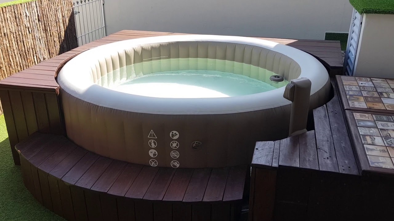 Spa inflavel Intex 6 pessoas - Parte 01 - YouTube