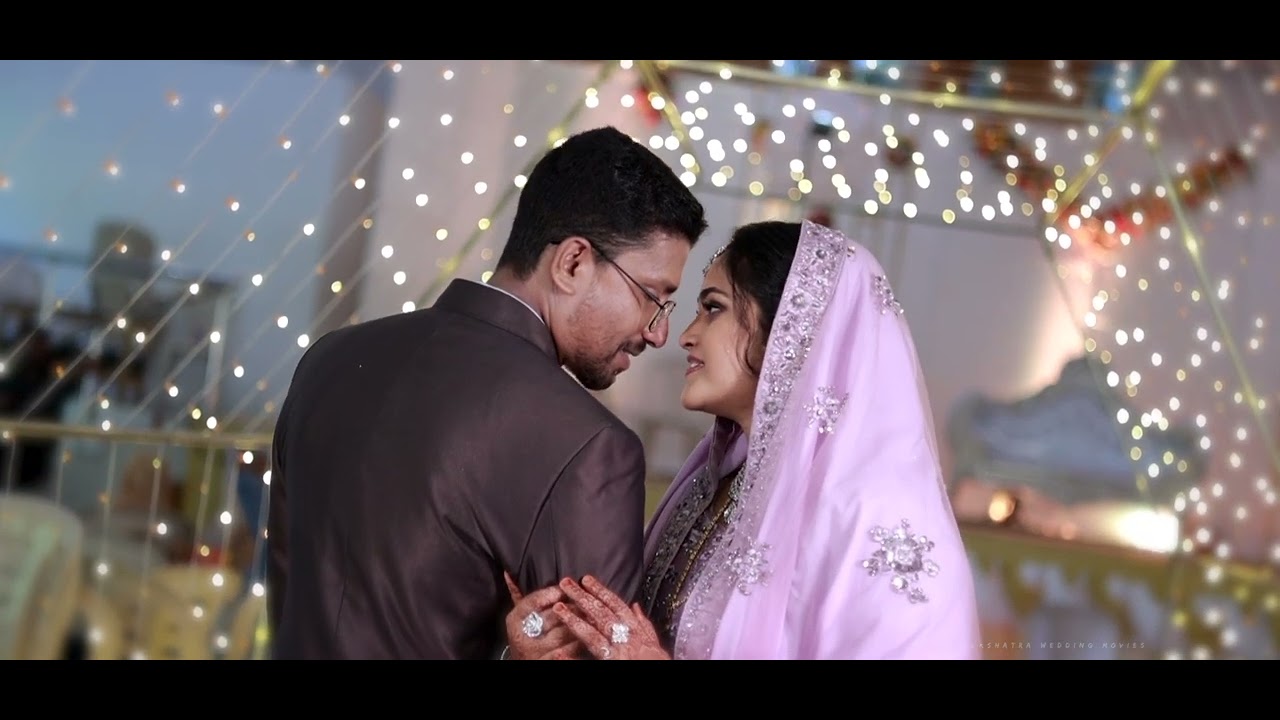 2022 wedding / NIJIN + SAMEEHA/kerala Muslim Wedding reception highlight/nakshatra wedding ...