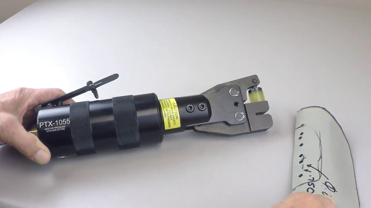 PTX 1055 Pneumatic Metal Punch Tool - YouTube