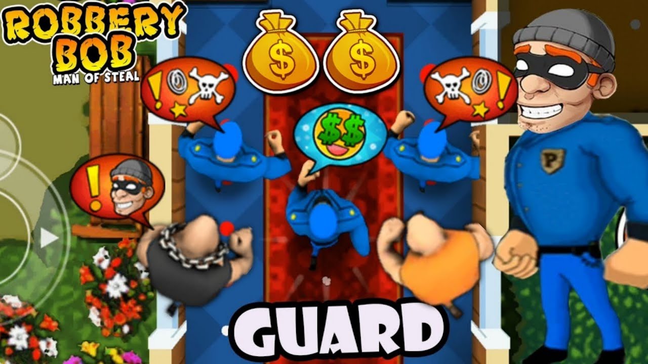 Robbery Bob Cosplay Blue Guard Character Gameplay BG81 - YouTube
