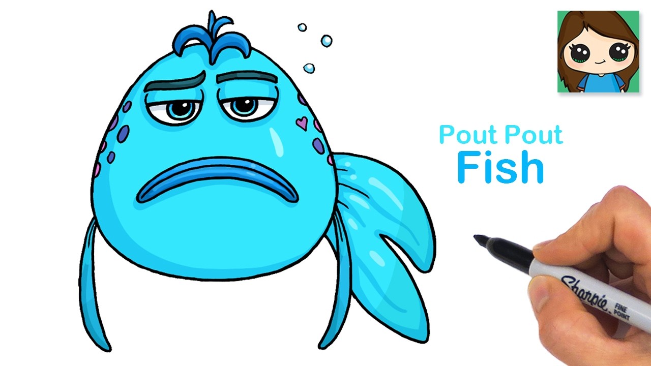 How to Draw Pout Pout Fish - YouTube