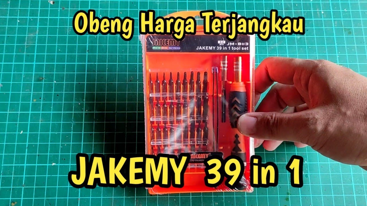 JAKEMY 39 IN 1 Obeng Tool Set - YouTube