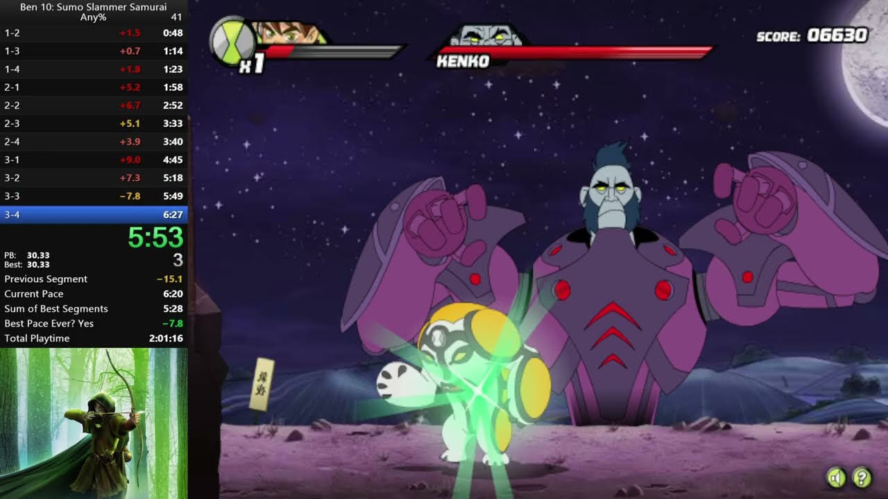 Ben 10: Sumo Slammer Samurai: Any% - 6:25 - YouTube