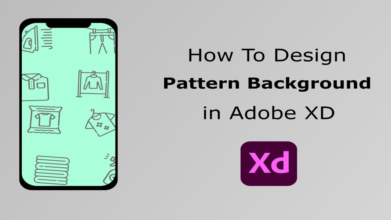 How to design pattern background in Adobe XD - YouTube