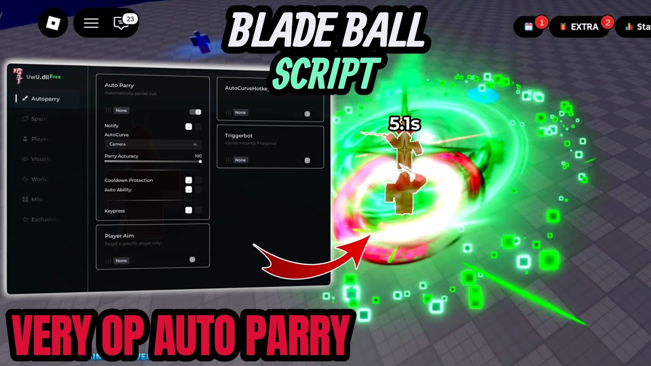 BLADE BALL Script *FREE* - Auto Parry, Auto Spam, Skin Changer, Semi ...