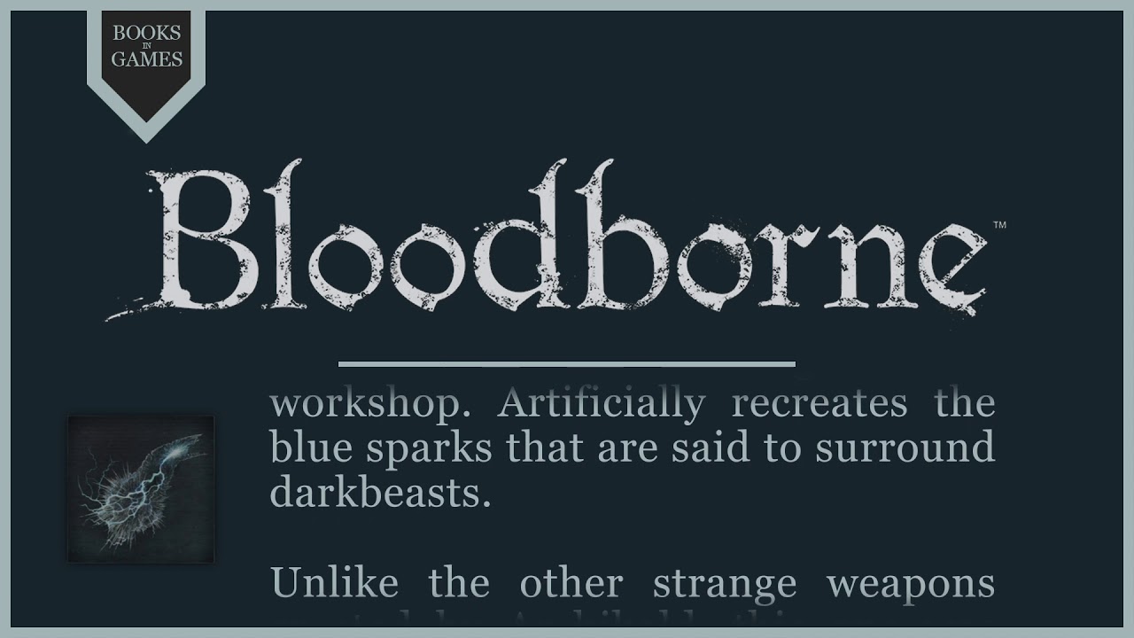 Bloodborne Lore - Bolt Paper - YouTube