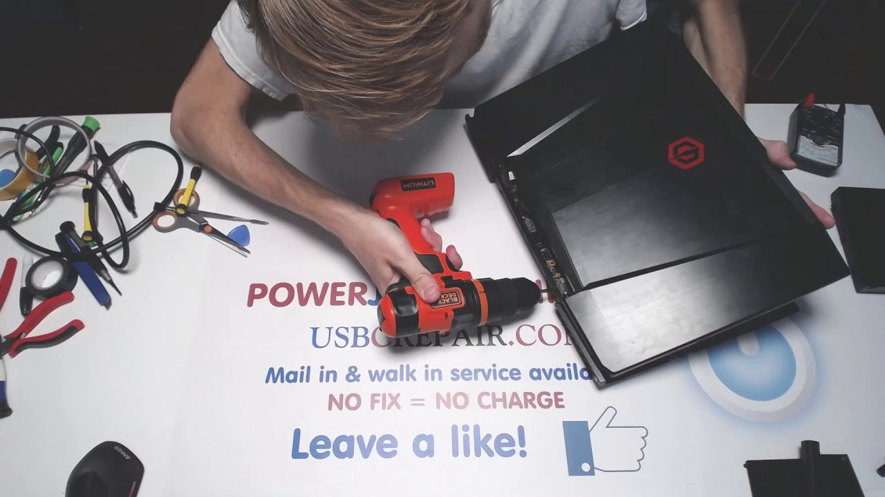 How to take apart Cyber Power PC Tracer 2 II C Series light goes out on ...