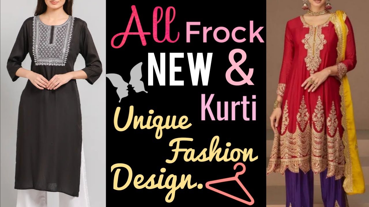 all new kurti & frock designs ideas || unique fashion design - YouTube