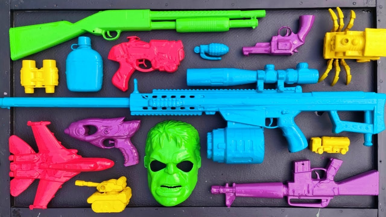 Membersihkan Nerf Ak47, Assault Rifle, Shotgun, Sniper Rifle, Glock ...