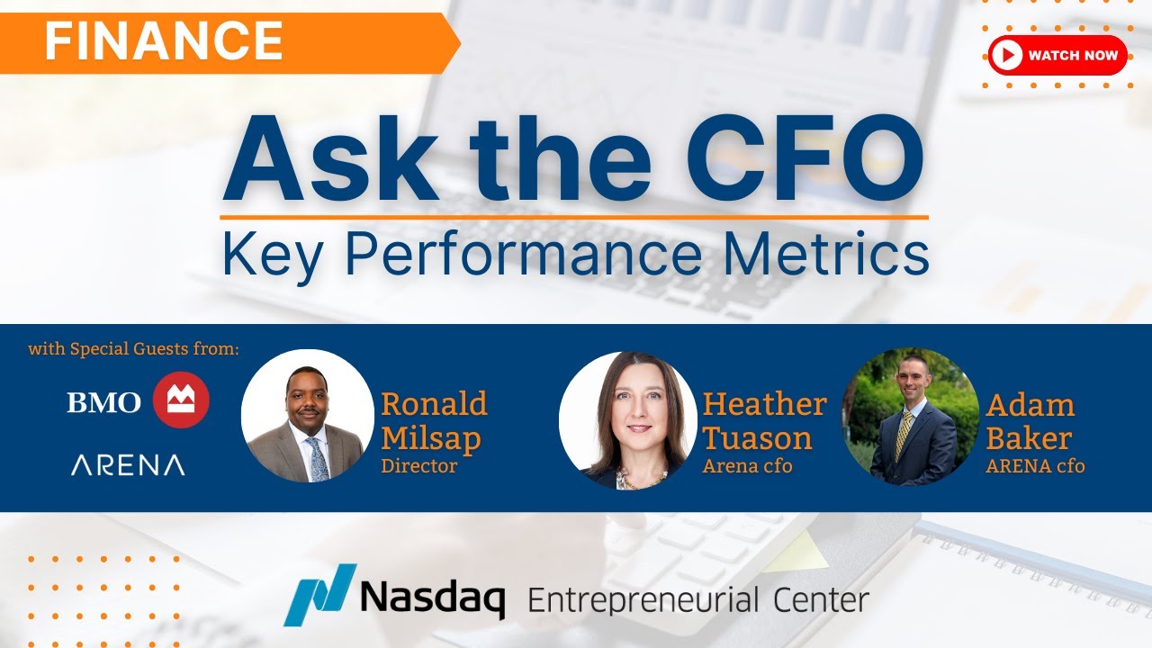 Ask the CFO + Key Performance Metrics with Arena CFO and BMO - YouTube