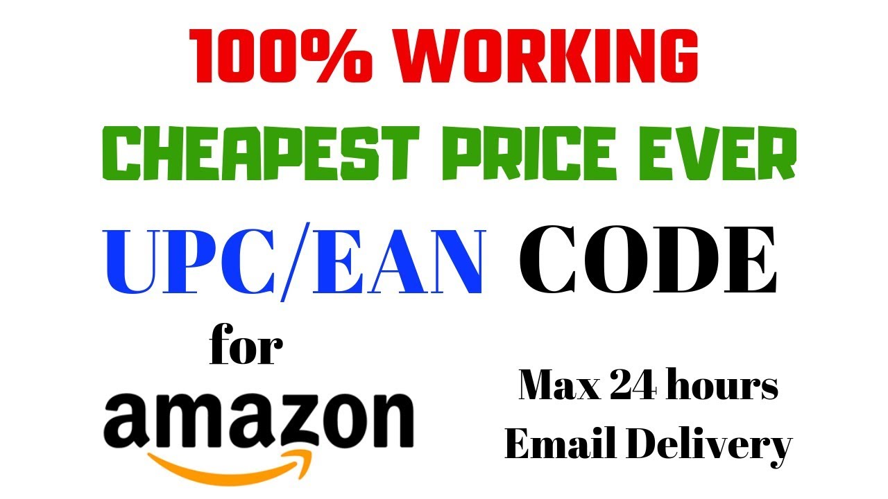 UPC/EAN for Amazon || Ecommerce || How to buy UPC/EAN code || Cheap ...