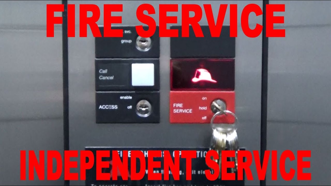 Fire Service/Independent Service Demonstration On An OTIS Series 1 ...