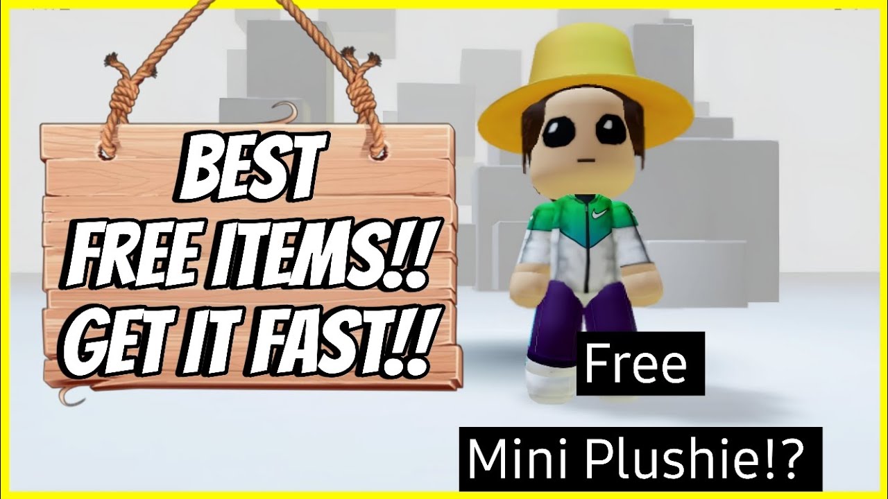 ROBLOX ( Free Mini Plushie!?? & More Free Items! ) Get it Fast! - YouTube