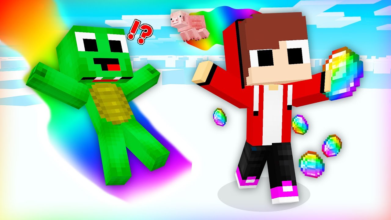 Baby Mikey & Baby JJ Found Rainbow Amusement Park in Minecraft ! (Maizen Mazien Mizen) - YouTube