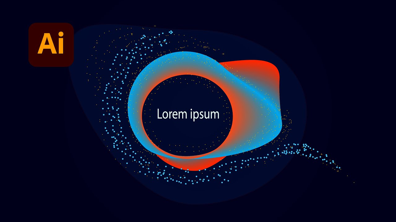 Create Abstract Particle Effects in Adobe Illustrator - YouTube