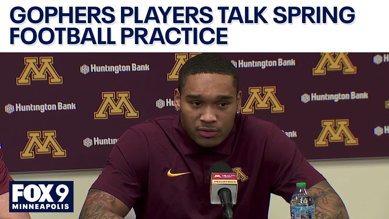 Gophers players excited to start spring football season - YouTube