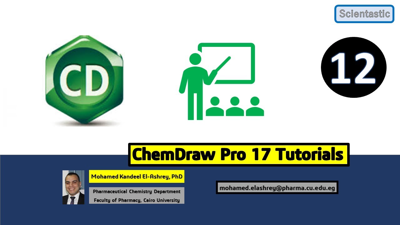 ChemDraw 12 | Object Toolbar 2 (Center, flip, align, distribute) - YouTube