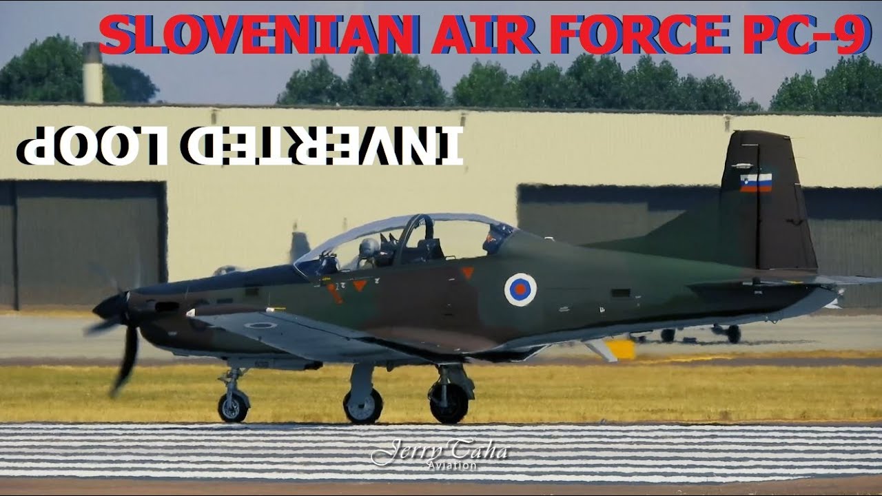 🔵 Slovenian AF PC-9 Pilot Performs An Incredible Inverted Loop ...