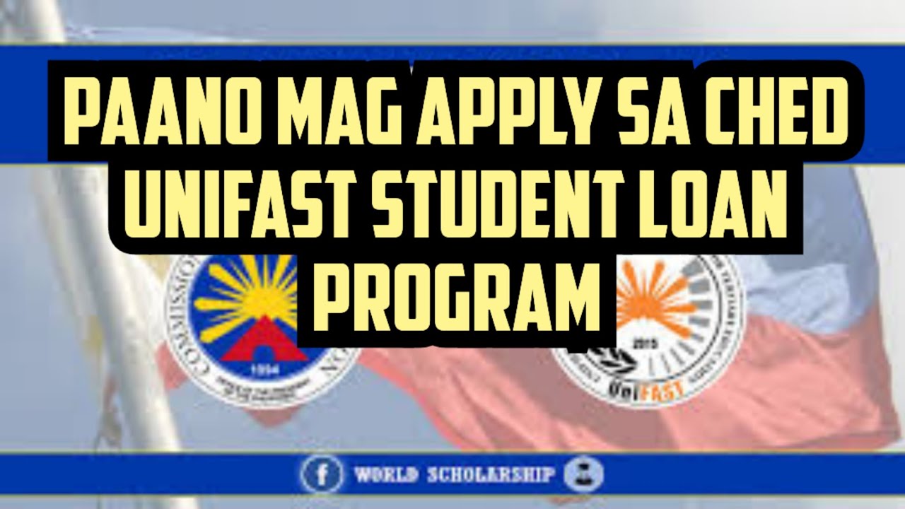 Paano mag Apply sa CHED UNIFAST Student Loan Program - YouTube