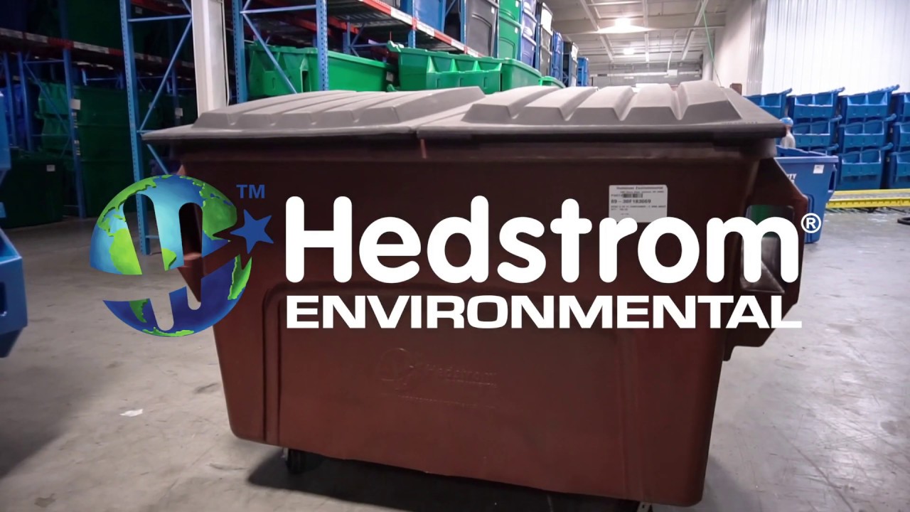 4 Yard Front Load Commercial Dumpster | Hedstrom® Environmental - YouTube