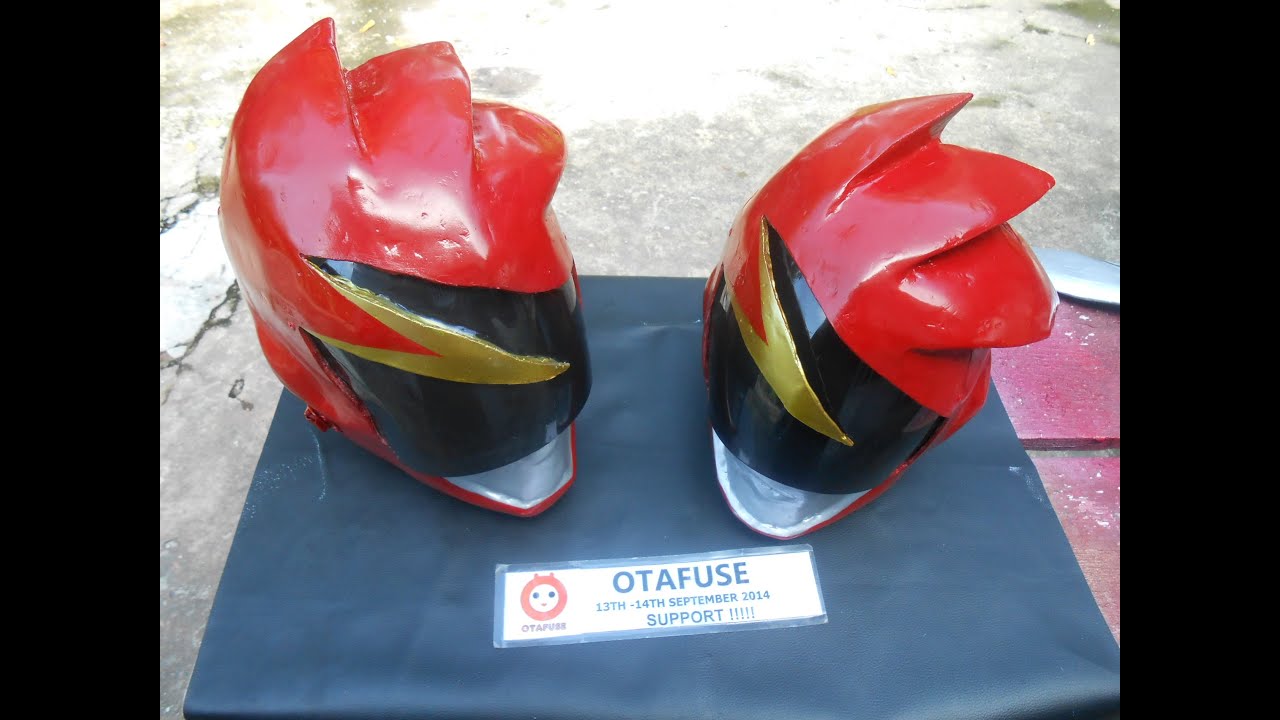 Akibaranger Cosplay Helmet Otafuse Hobby Fusion - YouTube