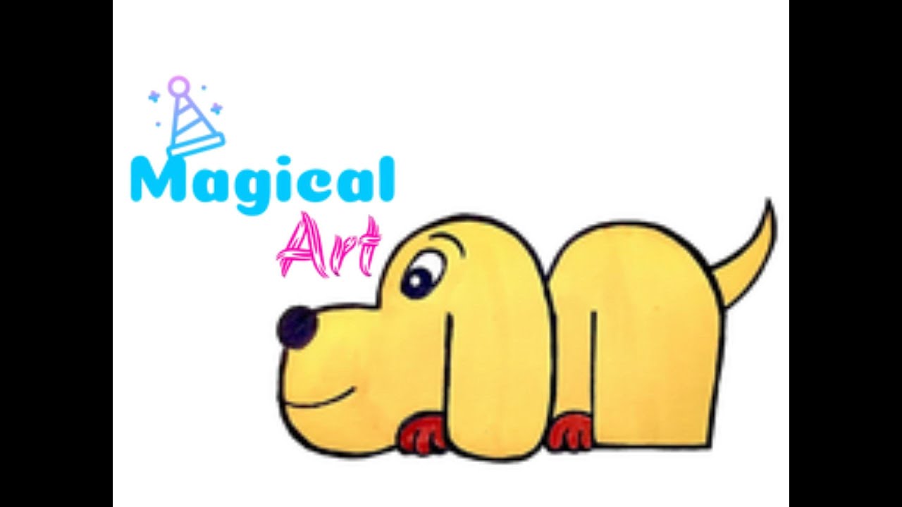 Animal Drawings for Kids Vol. 27 | How To Draw A Puppy (Dog) using "C U ...