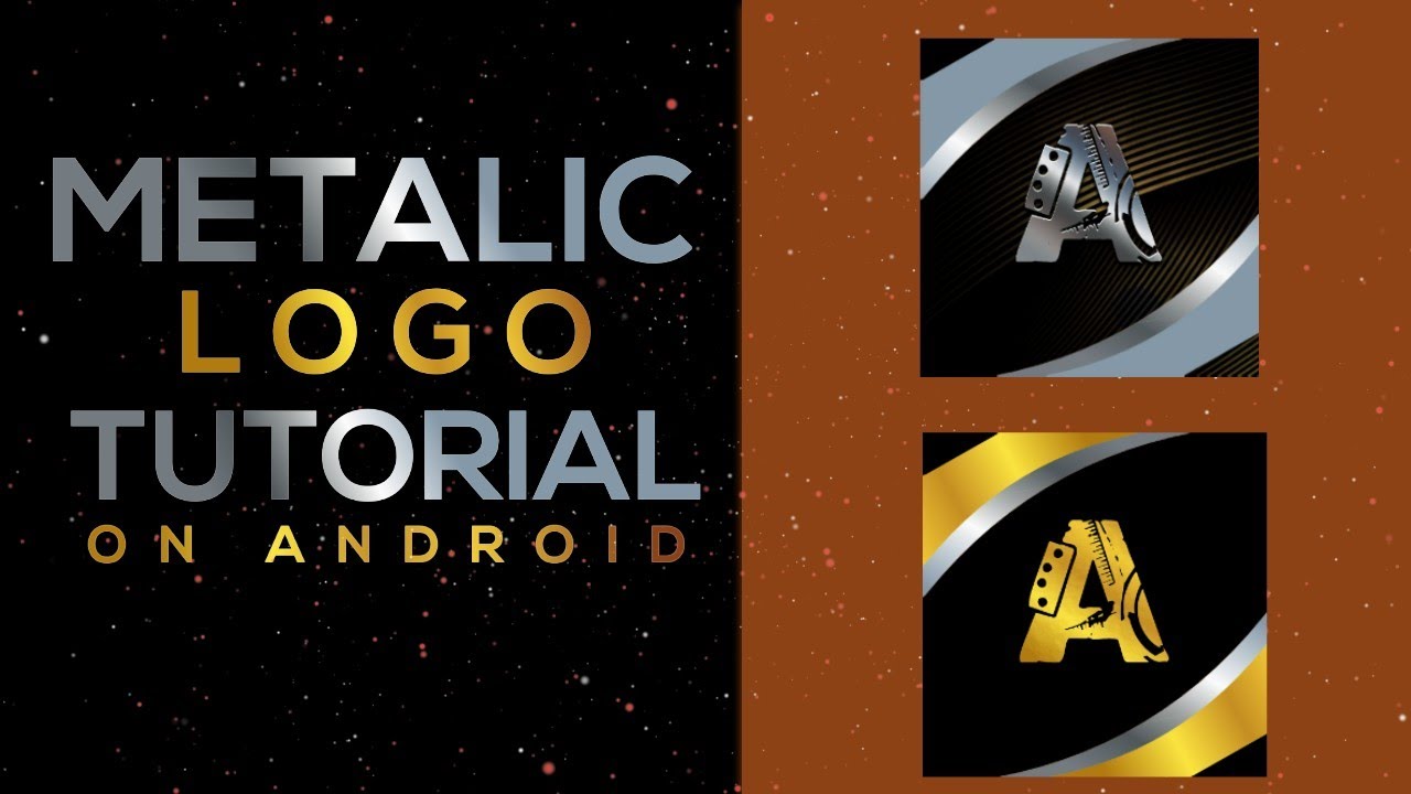 How to make Metallic look logo in android / Tutorial - YouTube