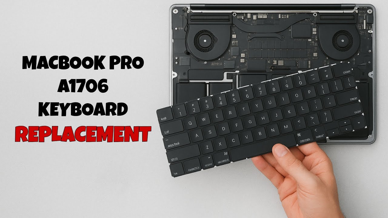 MacBook Pro A1706 Keyboard Replacement | Step-by-Step Repair Guide ...