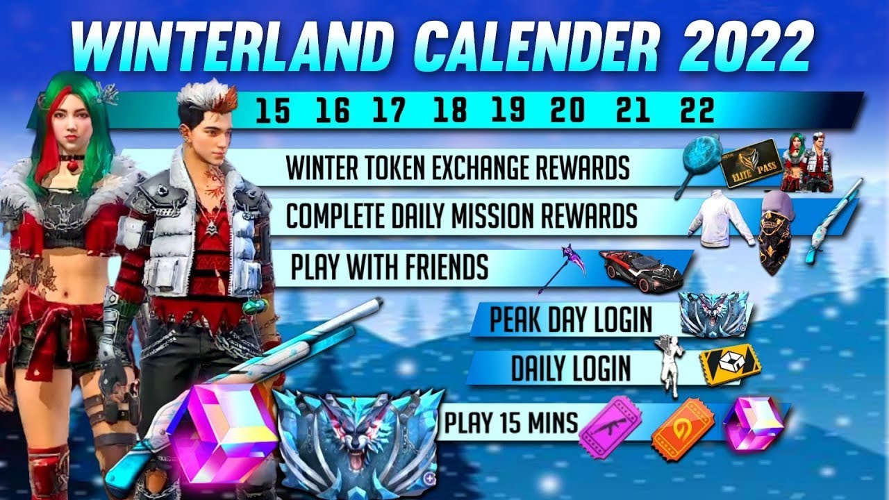 NUEVAS RECOMPENSAS 🎁 EVENTO NAVIDEÑO 2022 FELICES FIESTAS EN FREE FIRE LATAM WINTERLAND 2022 F ...