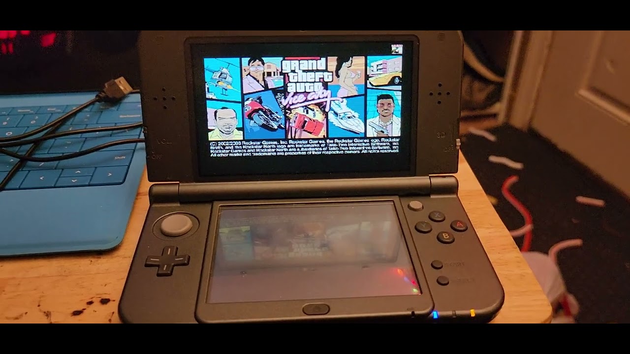 Continuing to see how gta vice city runs on 3ds - YouTube