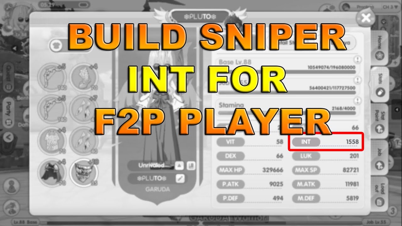 [Final Build] SNIPER INT, PINDAHAN DARI SNIPER DEX/CRIT F2P PLAYER ...