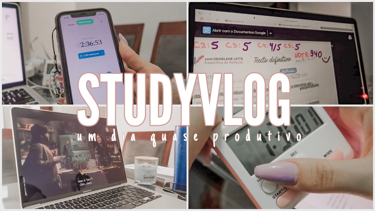 studyvlog 8 | um dia *quase* produtivo - YouTube