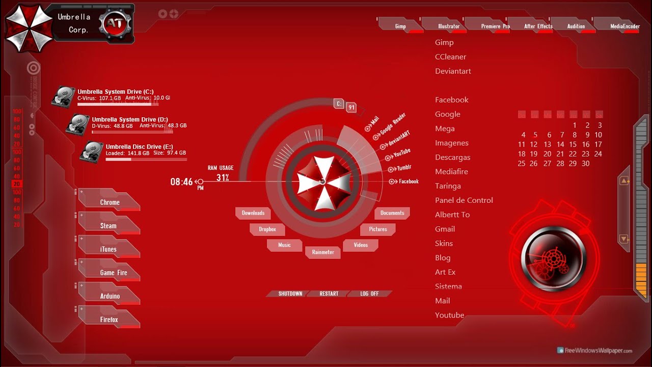 how to apply Umbrella theme on pc, laptop or computer 5/4/21 - YouTube