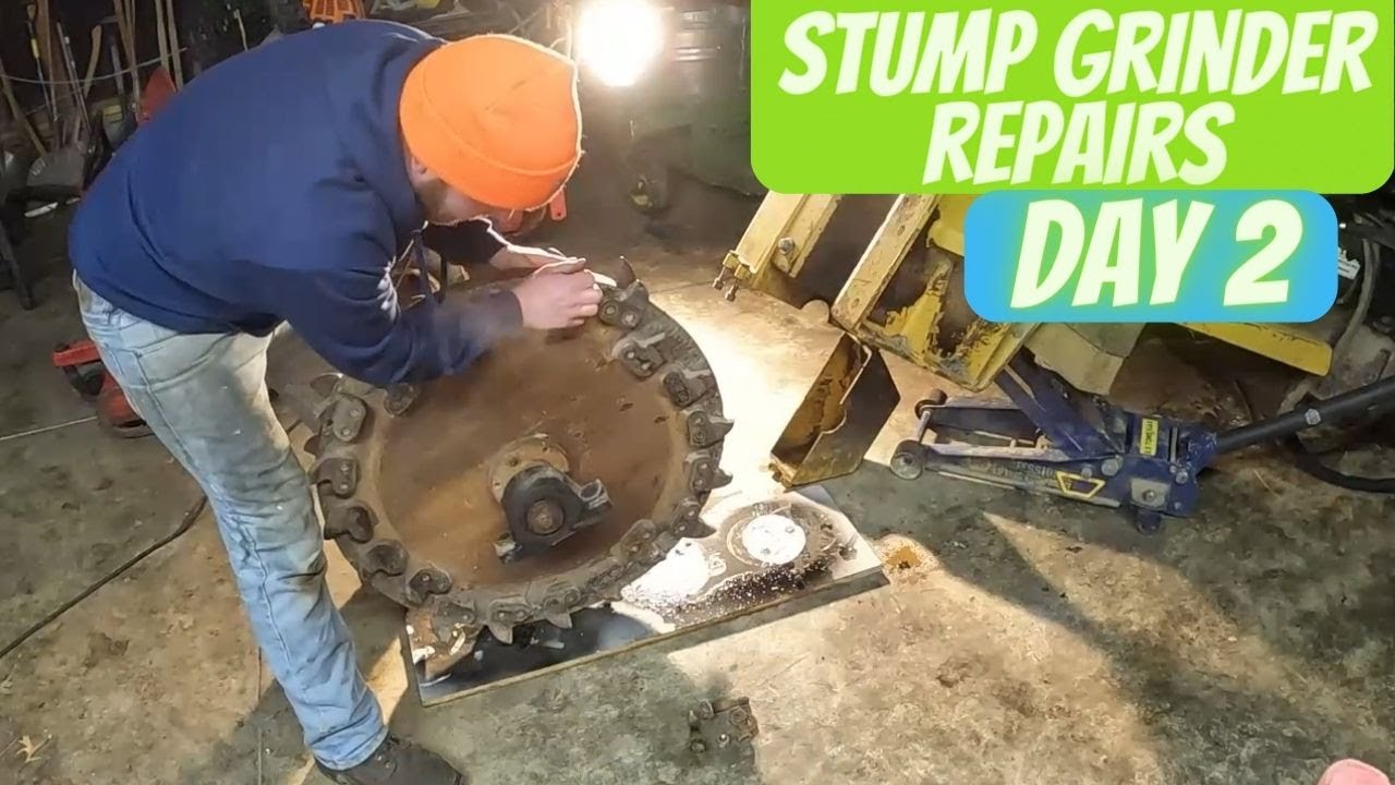 Stump grinder wheel removal and hydraulic motor teardown! - YouTube