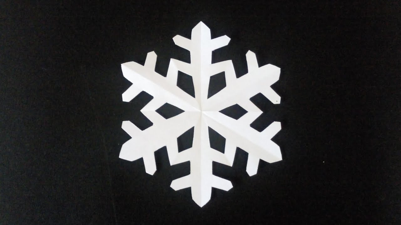 How to Cut A Beautiful Paper Snowflake For Christmas|Fashion with Jyoti ...