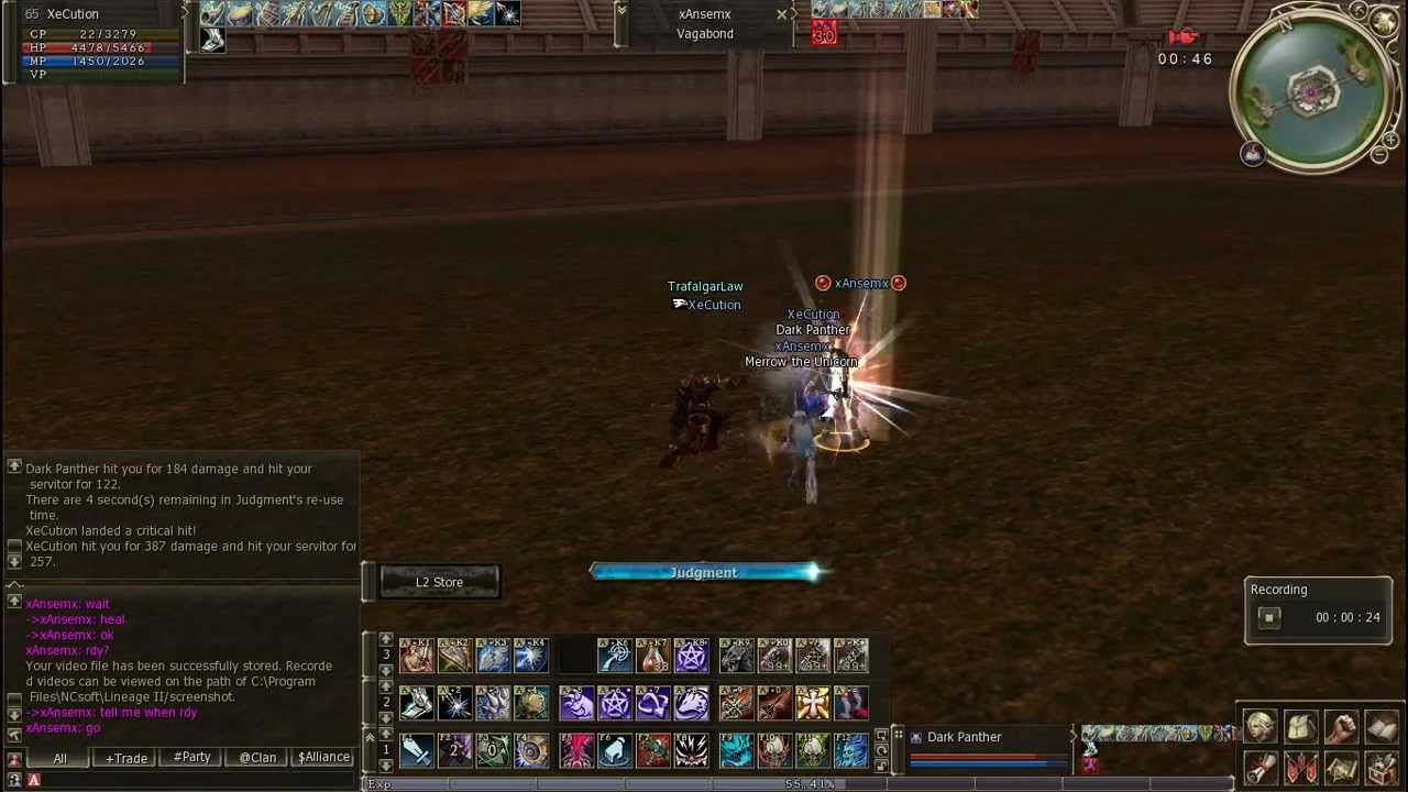 L2 Dark Avenger Vs Elemental Summoner - YouTube