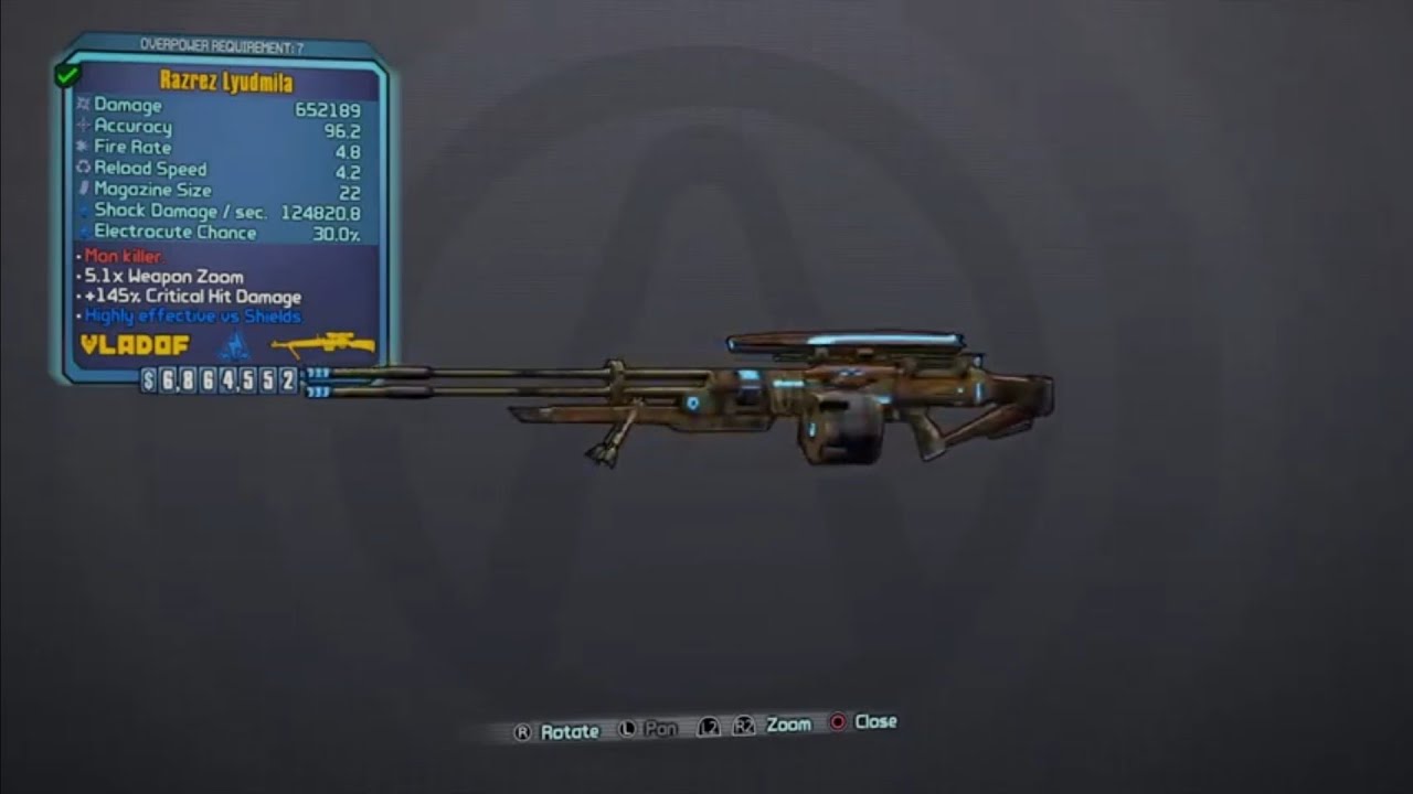 Lyudmila | Legendary Sniper Rifle | Borderlands 2 - YouTube