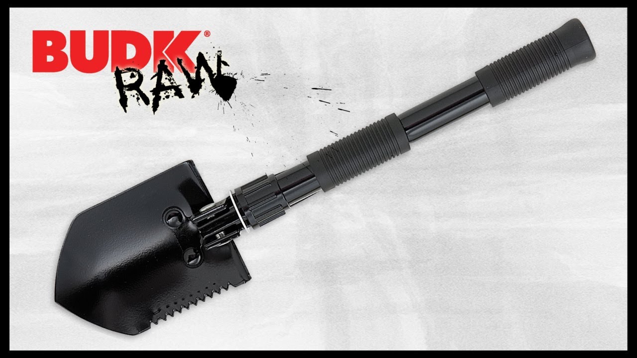 Folding Entrenching Survival Shovel E Tool - YouTube