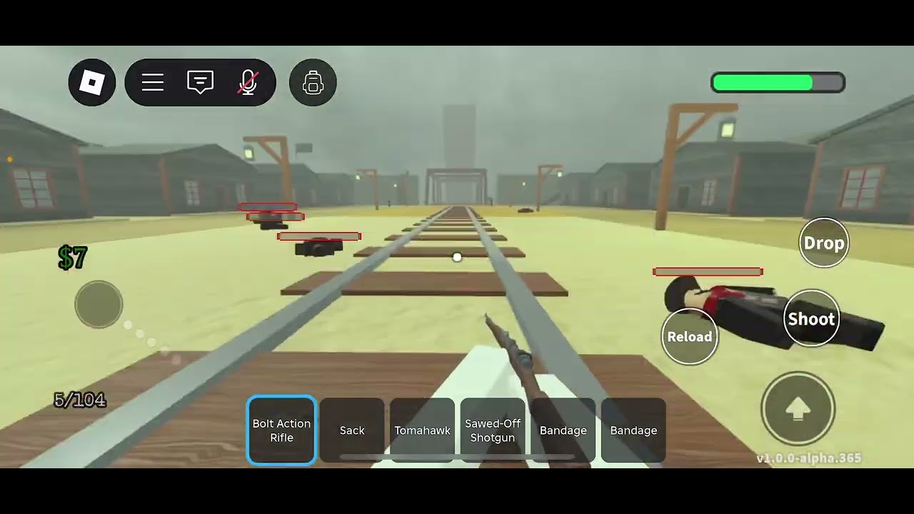 Getting a broken Train and dying at the last outpost (Roblox Dead Rails ...