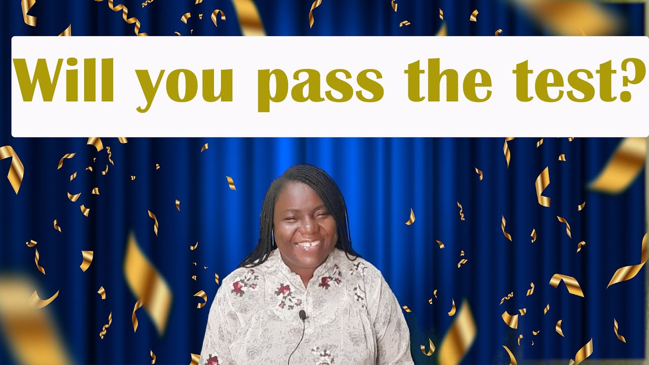 Will you pass the test? Please pay attention to this - YouTube