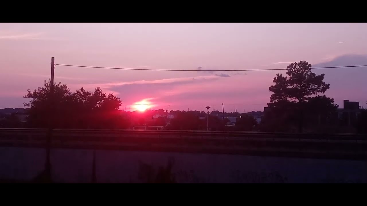 Thursday late vid nice sunset and a view of Birmingham Alabama 205 city ...