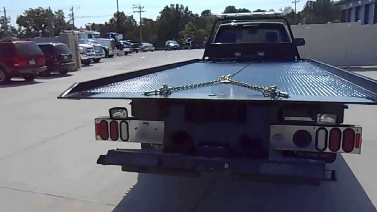 2013 Dodge 5500 SLT With 19.5ft Steel Rollback Bed - YouTube