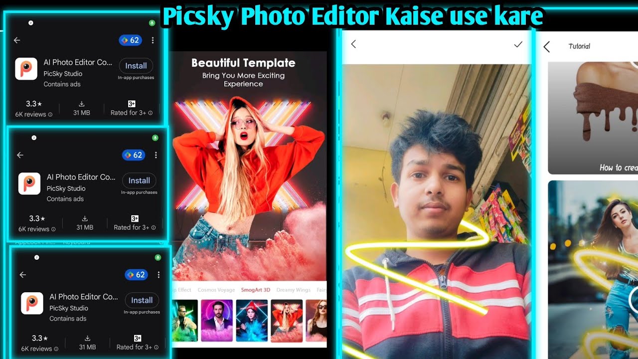 Picsky Photo Editor App Review | How to use Picsky Photo Editor 2025 ...
